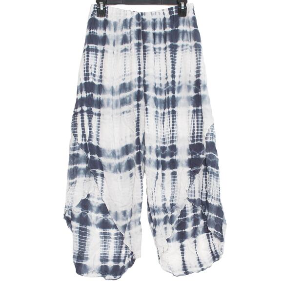 Chalet Et Ceci | Pants & Jumpsuits | Chalet Et Ceci Pants Cropped Tie Dye Boho Hippie Coastal ...